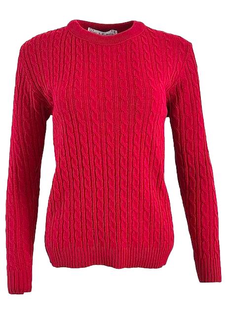 Emma Red Cable Jumper